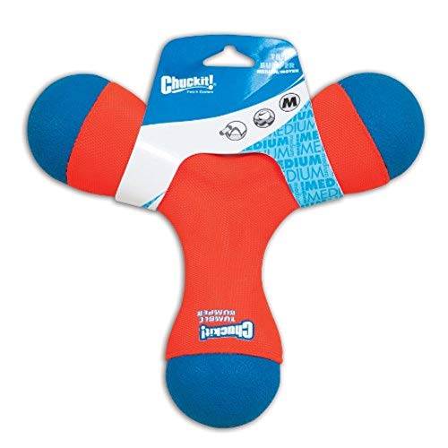 Chuckit! Amphibious Tri-Bumper Fetch Dog Toy, Medium (8.2 Inch)