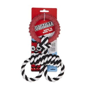 petmate dogzilla rope ‘n ring tug