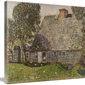 Imagekind Wall Art Print Entitled The Old Mulford House, East Hampton by C. Hassam by The Fine Art Masters | 32 x 23