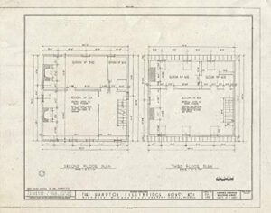 structural drawing habs ga,26-sav,72- (sheet 3 of 4) – hampton lillibridge house, no. 1, 507 east julian street (moved from 310 east bryan street), savannah, chatham county, ga 30in x 24in