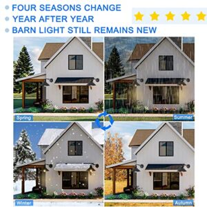 VICTOGATE 2 Pack Motion Sensor Outdoor Barn Lights, 10" Industrial Exterior Wall Light Fixtures Waterproof Matt Black Outdoor Motion Sensor Light for Porch Garage Patio House, Bulb Not Included