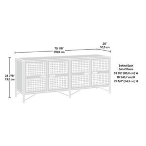 Sauder Boulevard Café Credenza, For TV's up to 70", Vintage Oak finish