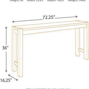 Signature Design by Ashley Furniture Torjin Urban Counter Height Dining Room Table, Two-tone Brown