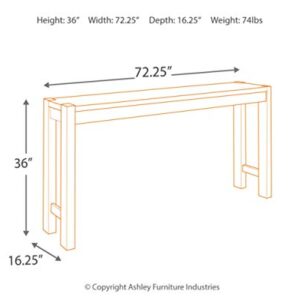 Signature Design by Ashley Furniture Torjin Urban Counter Height Dining Room Table, Two-tone Brown