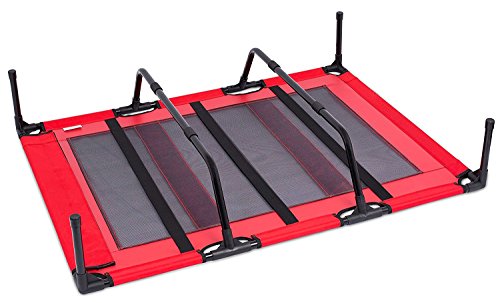 Internet's Best Dog Cot - 48 x 36 - Elevated Dog Bed - Cool Breathable Mesh - Indoor or Outdoor Use - Large - Red