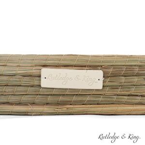 Rutledge & King Rattan Dog Bed - Dog Couch - Dog Cot - Dog Bed - Dog Sofa / Dog Pillow - Cute Dog Bed - Dog Couch Bed - Dog Beds & Furniture (Natural)