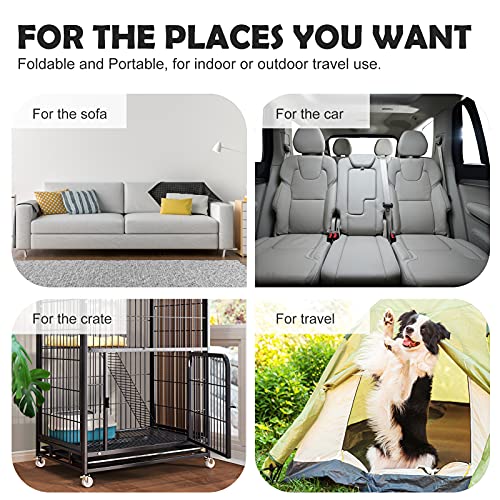 Large Dog Bed 42 inch Crate Bed Pad Mat Soft Washable Pet Beds Non Slip Mattress Kennel Pads