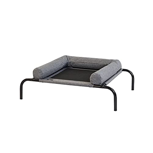 objoy Original Elevated Dog Bed Protable Raised Pet Cots with Soft Side for Large Medium Small Dogs, Sturdy Frame& Breathable Mesh for Indoor Outdoor Use(S)