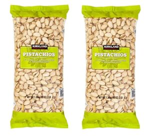 kirkland signature california in-shell roasted & salted pistachios: 2 pack (6 lbs)