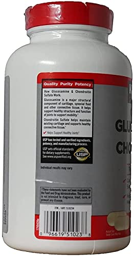 Kirkland Signature Extra Strength Glucosamine 1500mg/Chondroitin 1200mg Sulfate - 220 Count (Pack of 1)