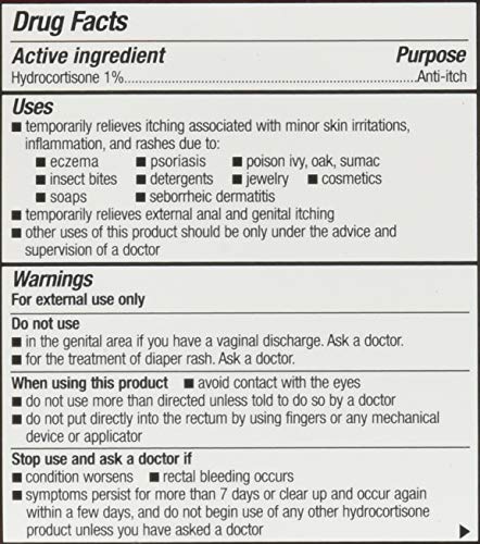 Kirkland Signature Maximum Strength Hydrocortisone Cream 1% with Aloe, 2-ounce (pack of 4)