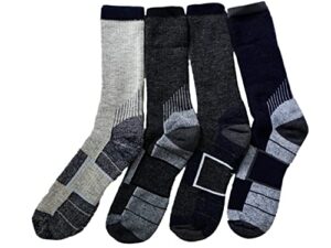 kirkland signature men’s merino wool blend socks, 7-13 shoe size, 4 pairs