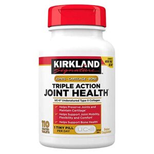 kirkland signature expect more triple action joint health, 110 coated tablets