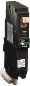 eaton corporation chfcaf115 single pole cutler hammer combo arc fault circuit breaker, 15-amp