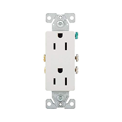 EATON 1107W-10-L Receptacles, One Size, White