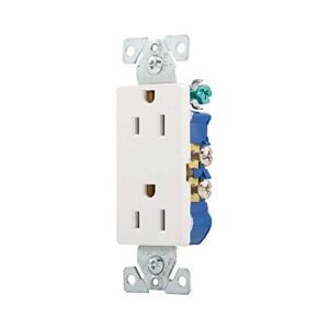 EATON 1107W-10-L Receptacles, One Size, White