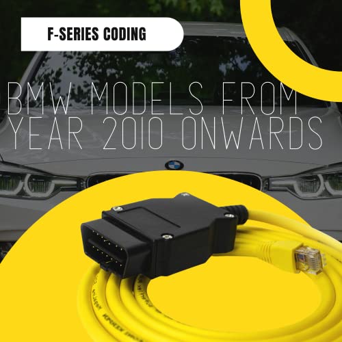 OHP ENET Cable BMW OBD | ICOM E-SYS ISTA | Bootmod3 Bimmercode F- Series OBD2 | Heavy Duty Cable