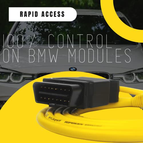 OHP ENET Cable BMW OBD | ICOM E-SYS ISTA | Bootmod3 Bimmercode F- Series OBD2 | Heavy Duty Cable