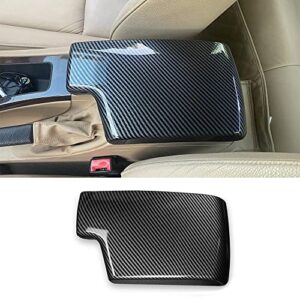 na for bmw 3 series e90 e91 e92 e93 2006-2012 abs carbon fiber color car interior center armrest box cover console box storage box trim covers (323i 325i 328i 330i 335d 335i 335is 335xi)