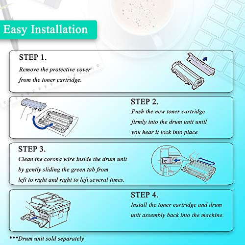 HIINK Compatible Toner Cartridge Replacement for Brother TN-760 TN730 TN760 Toner Used in HL-L2350DW HL-L2395DW HL-L2390DW HL-L2370DW DCP-L2550DW MFC-L2710DW MFC-L2750DW MFC-L2730DW(2-Pack)