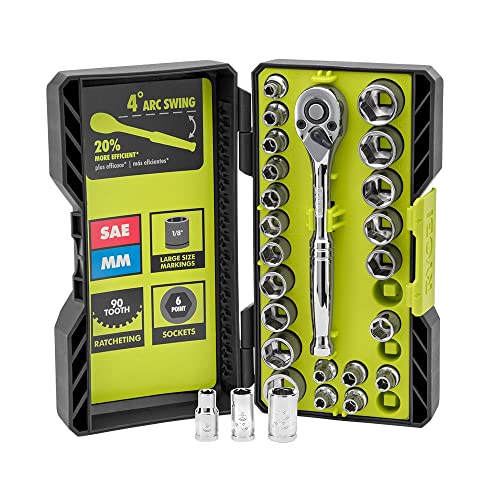 RYOBI 26 PC 1/4" Socket Set