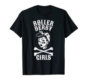 roller derby girls pinup flat track roller derby shirt