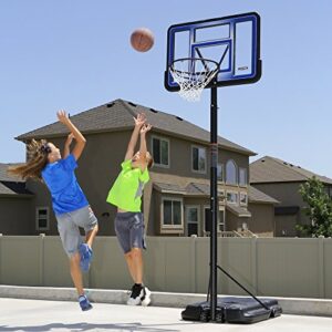 Lifetime 1270 Pro Court Portable Basketball System, 42 Inch Backboard,Black