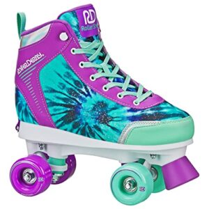 roller derby quad star adjustable girl’s roller skates for beginners medium (3-6)