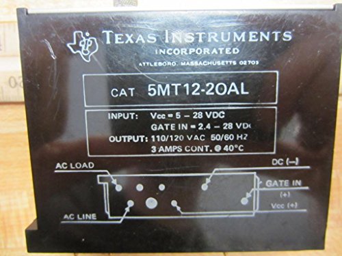 TEXAS INSTRUMENTS PLC 5MT12-20AL Output Module, 50/60 HZ, 120 VAC Output, Discontinued by Manufacturer, 3 AMP, 5-28 VDC Input