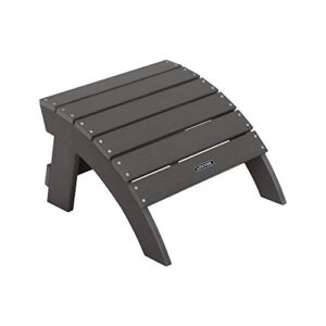 lifetime 60291 adirondack ottoman, shale stone