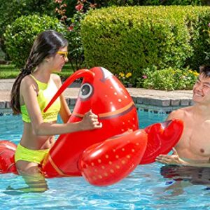 Poolmaster Swimming Pool Float Lobster Rider Red