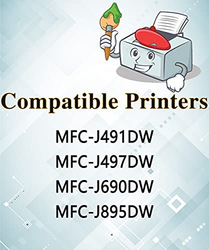 MM MUCH & MORE 6-Pack Compatible Ink Cartridge Replacement for Brother LC-3013 LC3011 LC3013 to use for MFC-J487DW MFC-J491DW MFC-J497DW MFC-J690DW MFC-J895DW Printers (Cyan + Magenta + Yellow)