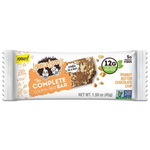 Lenny & Larry's The Complete Cookie-Fied Bar, Peanut Butter Chocolate Chip, 45g - Plant-Based Protein Bar, Vegan and Non-GMO, Pack of 9