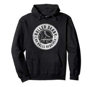 roller derby hoodie no balls required sweatshirt