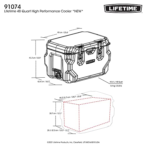 Lifetime 48 Quart High Performance Hard Cooler