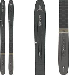 atomic vantage 107 ti skis mens sz 189cm black/silver