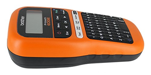 Brother PT-E105 P-Touch Edge Handheld Industrial Label Maker with Interactive Menu and Automatic Lamination (AAA Batteries Not Included)