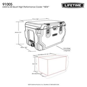 Lifetime 65 Quart High Performance Hard Cooler