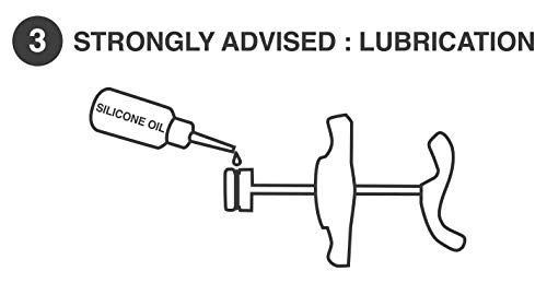 ARDES 20 ml Veterinary Syringe with Dose Nut. High Precision and Performance. Unbreakable Plastic Barrel. Luer Lock. Easy Disassembly for Cleaning. Ergonomic Design. Adjustable Dose., Clear / Orange