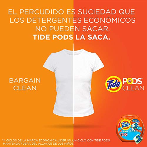 Tide PODS Laundry Detergent Soap PODS, High Efficiency (HE), Clean Breeze, 81 count