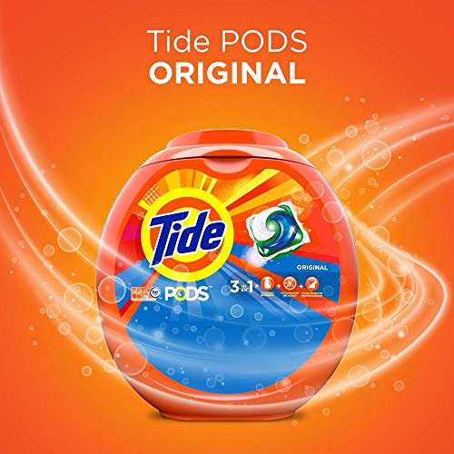 Tide PODS Laundry Detergent Soap PODS, High Efficiency (HE), Clean Breeze, 81 count