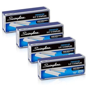 staples 4 pack – 20,000 premium staples s.f.3 – heavy duty chisel point premium staples 1/4 inch staple – staples for stapler jam free office staples for standard stapler