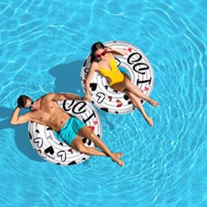 Poolmaster 40-Inch Say I Do Inflatable Swimming Pool Float Inner Tube, 2 Pack