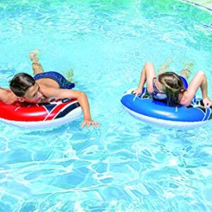 Poolmaster Racing Saucers Inflatable Swimming Pool Float Game (Pack of 2)