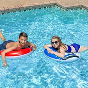 Poolmaster Racing Saucers Inflatable Swimming Pool Float Game (Pack of 2)