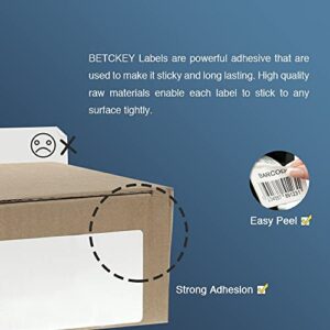 BETCKEY - Compatible Shipping/Barcode Labels Replacement for Brother DK-1240 (4" x 2"), Use with Brother QL Label Printers [18 Rolls/10800 Labels]