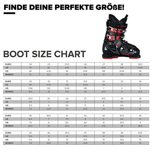 Atomic HAWX Magna 100 R, Ski Boots Unisex Adult, Black/Red, 46 EU, Black Red, 11.5 UK, AE502700029X