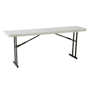 lifetime 80177 folding conference training table, 8 feet, white granite