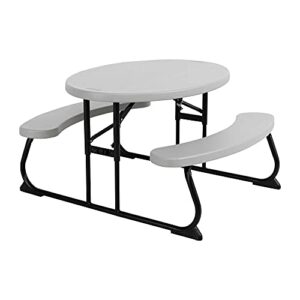 lifetime 60339 kids picnic table, gray