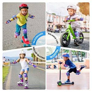 BOSONER Kids/Youth Knee Pad Elbow Pads for Roller Skates Cycling BMX Bike Skateboard Inline Rollerblading, Skating Skatings Scooter Riding Sports